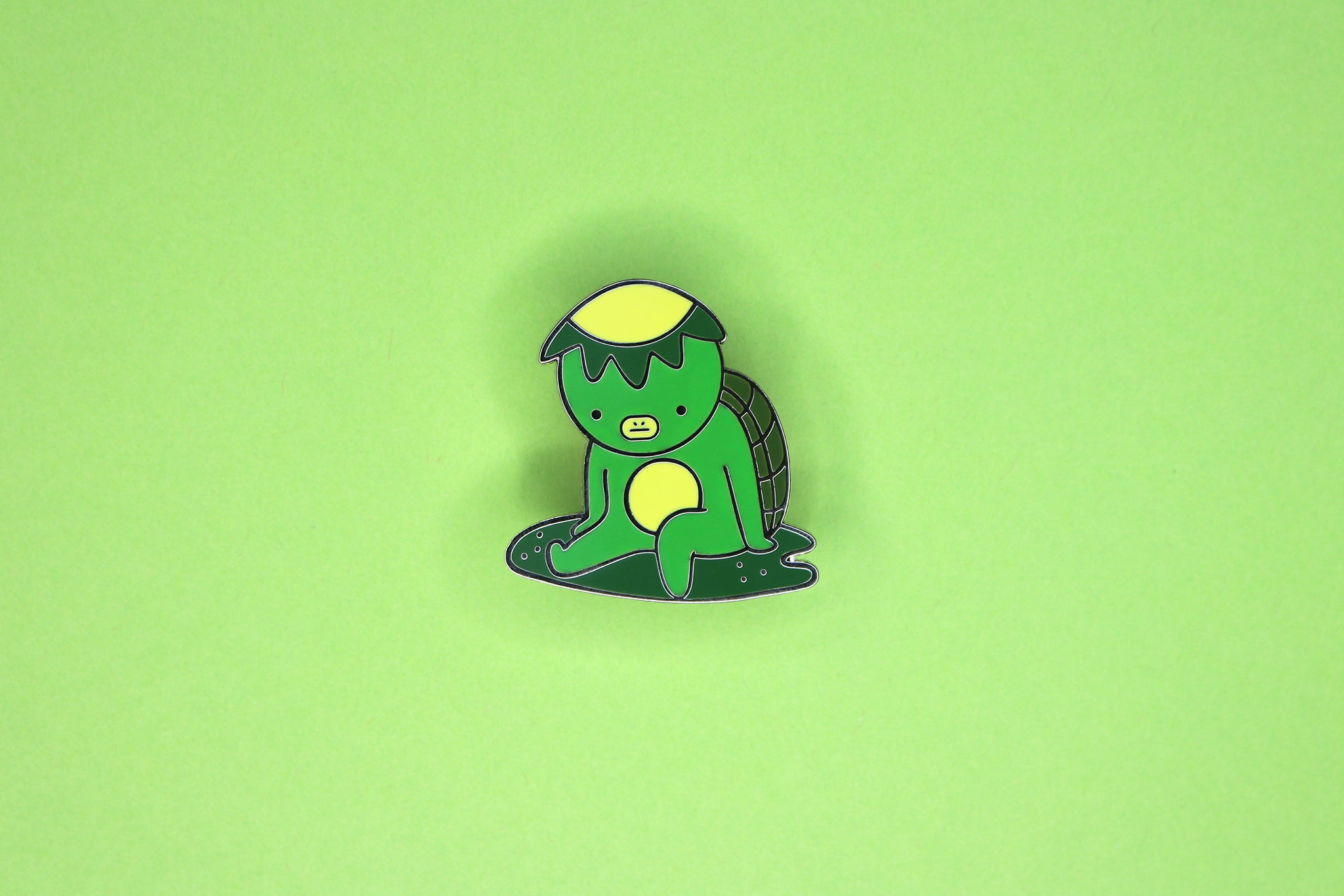 Lily Pad Kappa Hard Enamel Pin by Dbl Feature